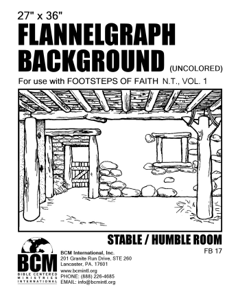 Stable/Humble Room - Felt Background (Colored) - BCM International